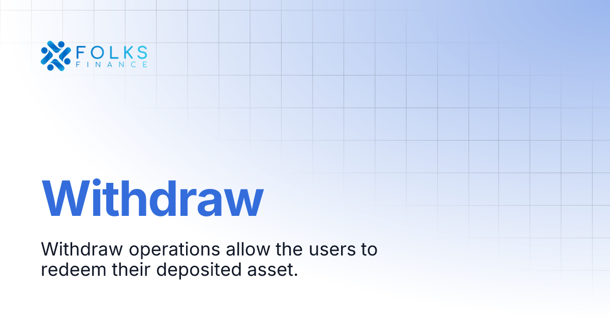 Withdraw | Folks Finance